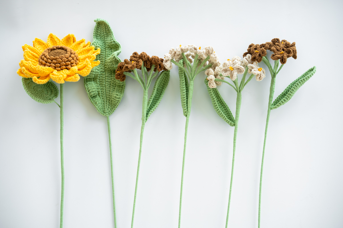 Crochet Sunflower Bouquet - Hookok