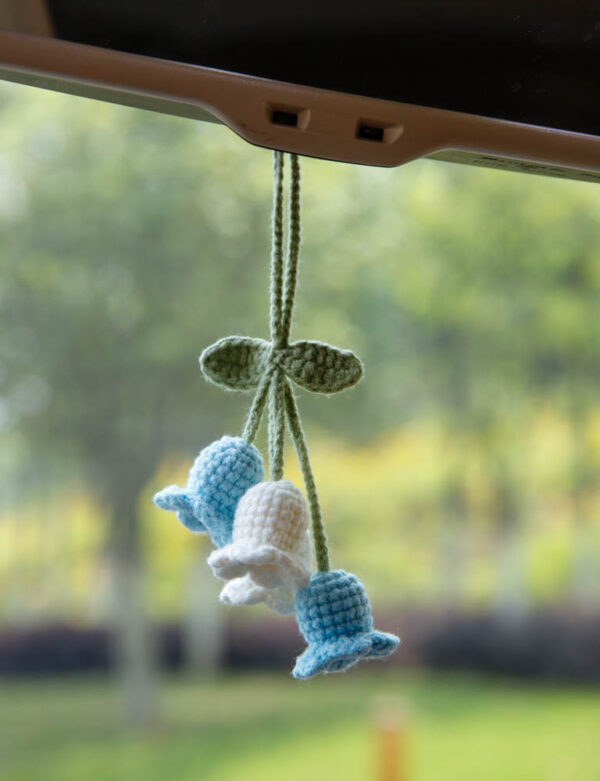 Crochet Car Hanging-Convallaria Majalis - Hookok