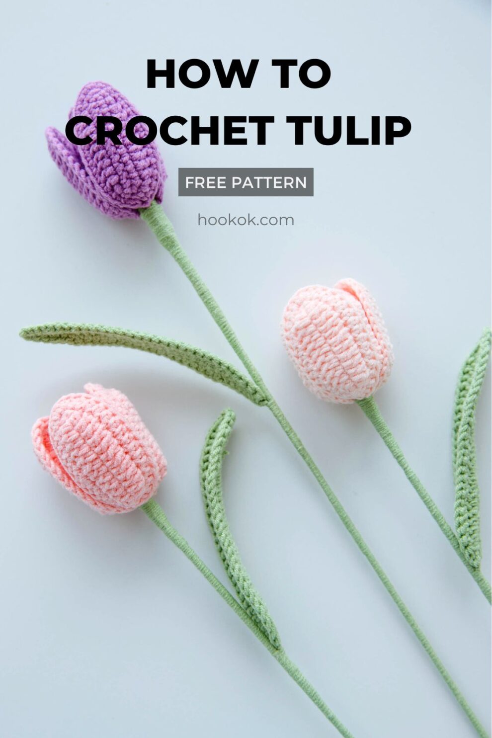 Crochet Tulip - Free Pattern - Hookok