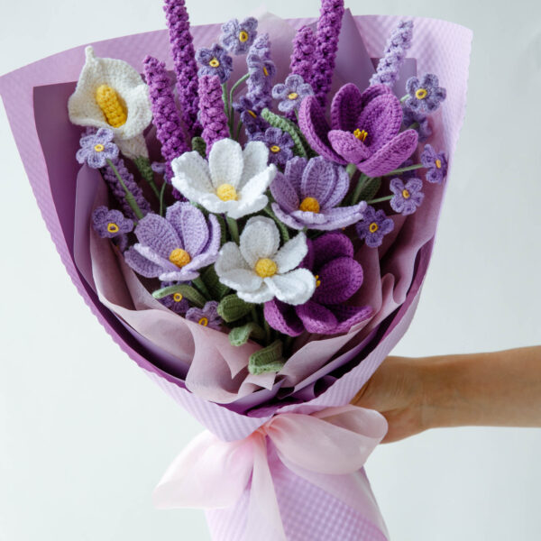 Crochet Flower Bouquet, Finished Bouquet Archives - Hookok