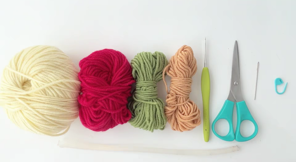 Crochet Apple Applique Free Pattern - Hookok