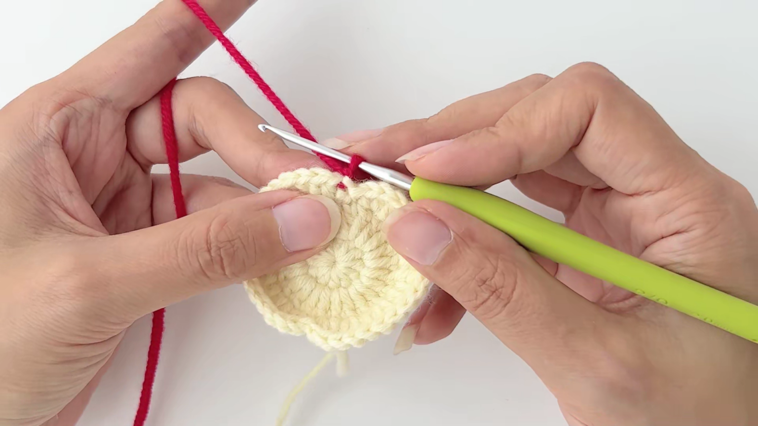 Crochet Apple Applique Free Pattern - Hookok