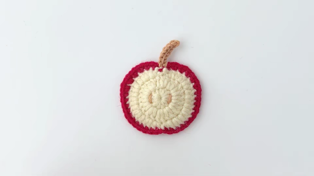 Crochet Apple Applique Free Pattern - Hookok