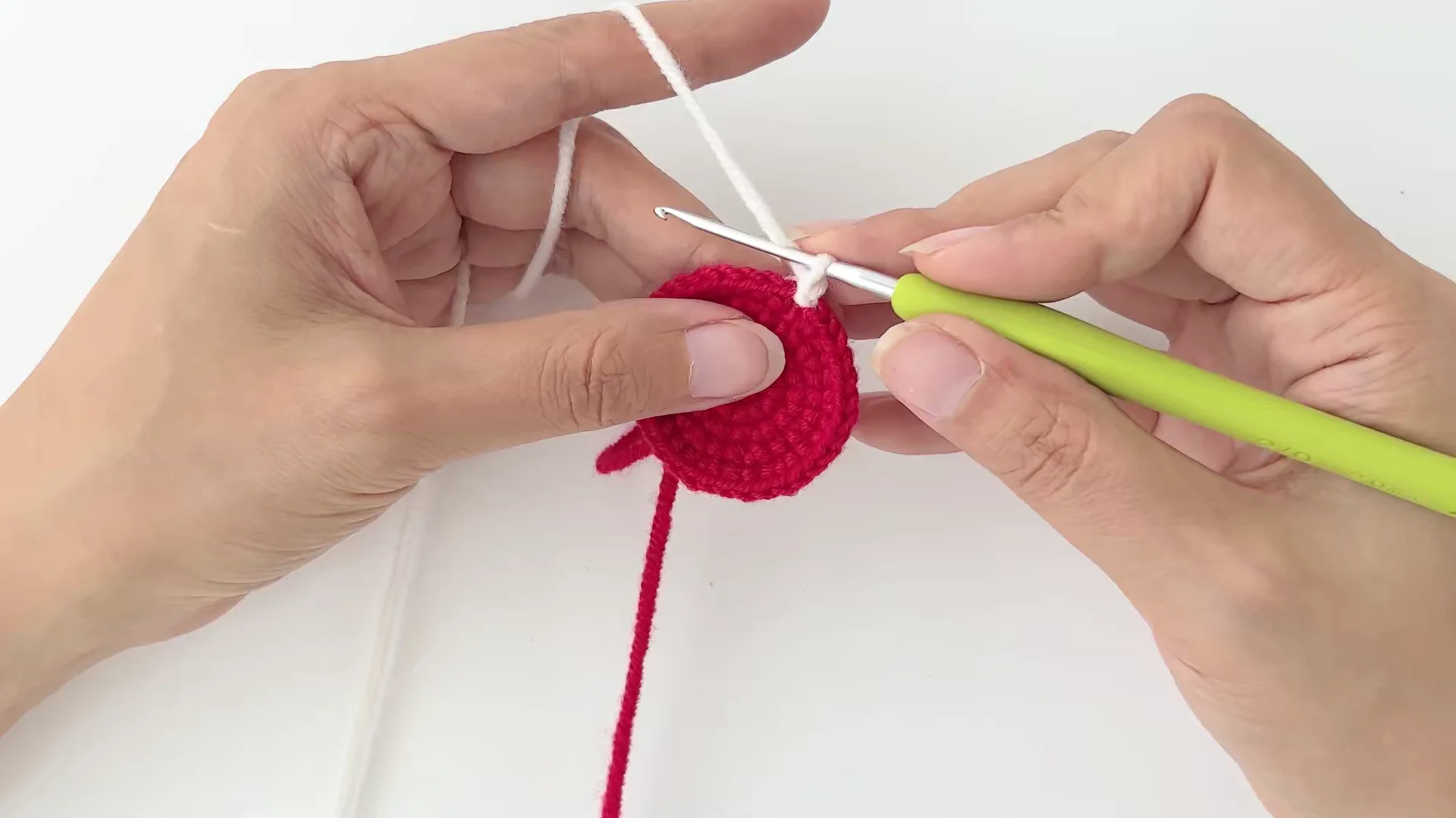 Crochet Watermelon Applique Free Pattern - Hookok