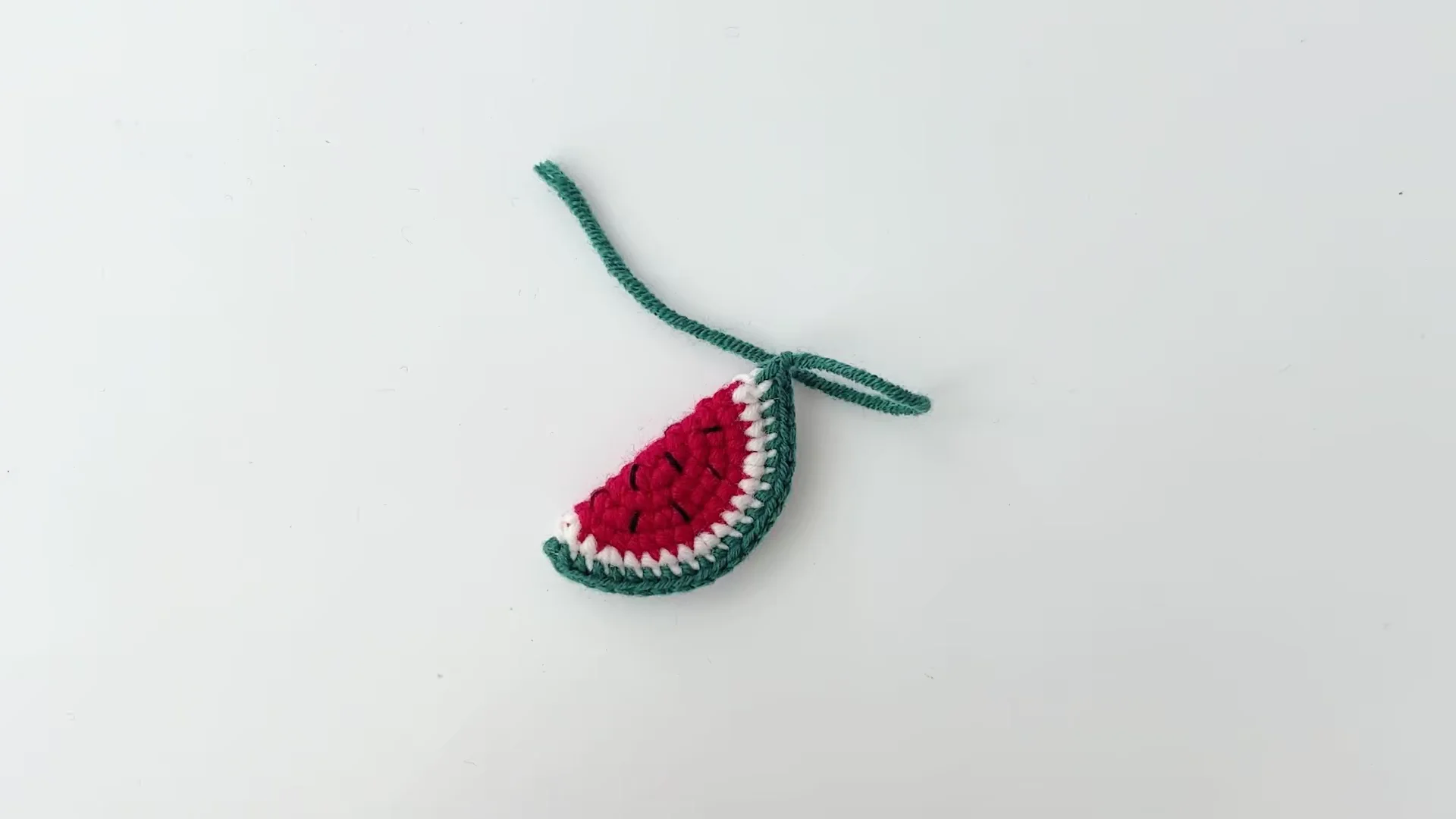 Crochet Watermelon Applique Free Pattern - Hookok