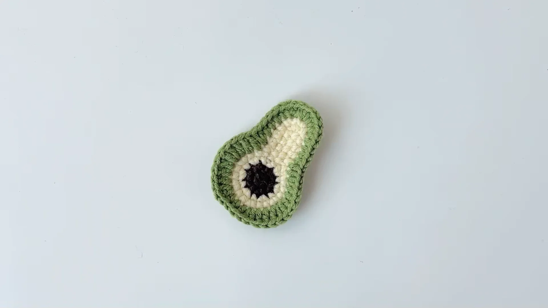 Crochet Avocado Applique Free Pattern - Hookok