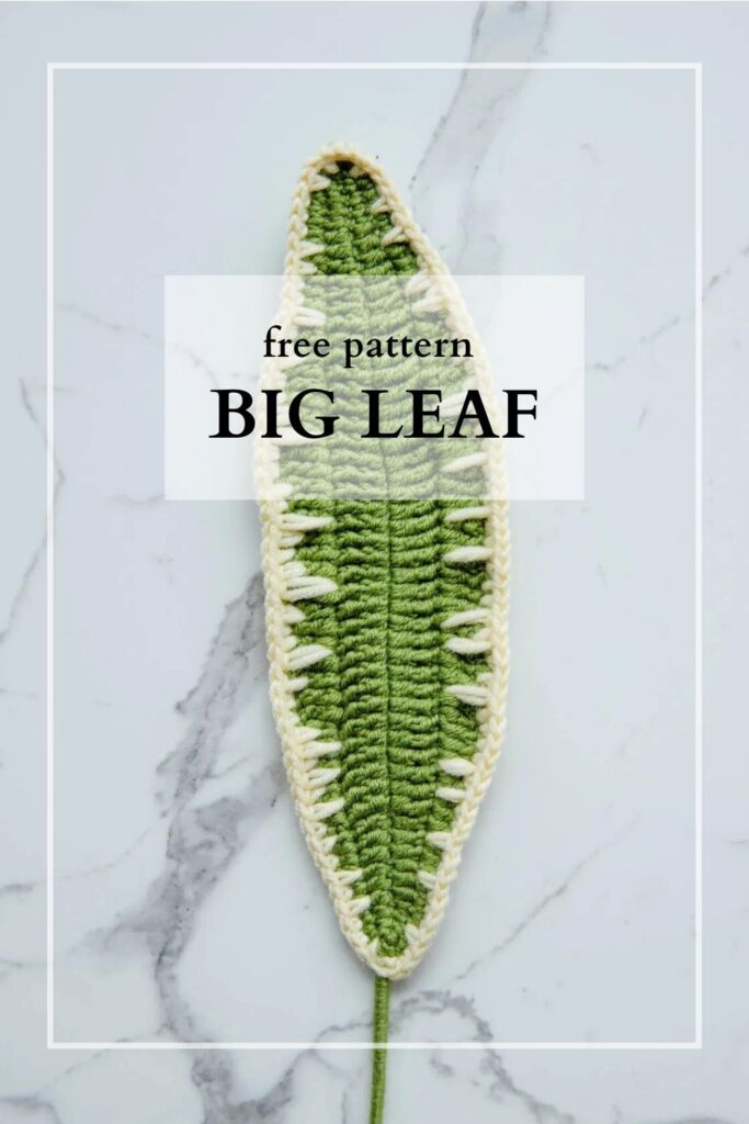 Crochet Big Leaf Pattern - Hookok