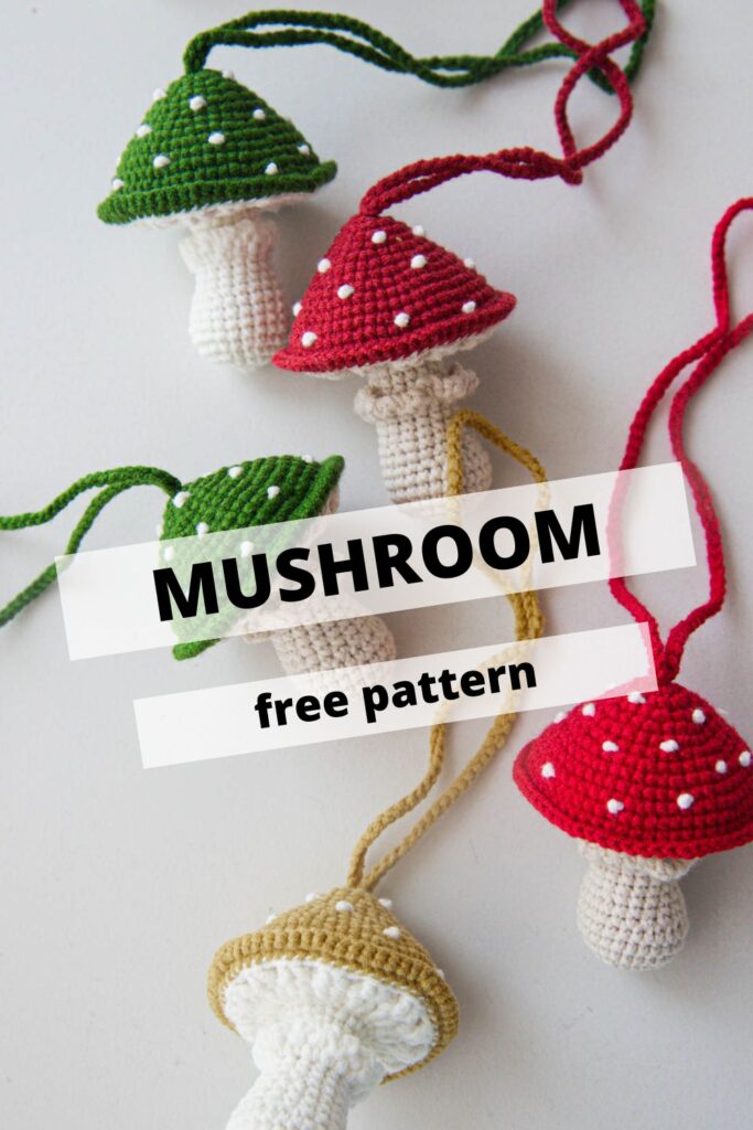 Crochet Mushroom- How to crochet lovely mushrooms - Hookok