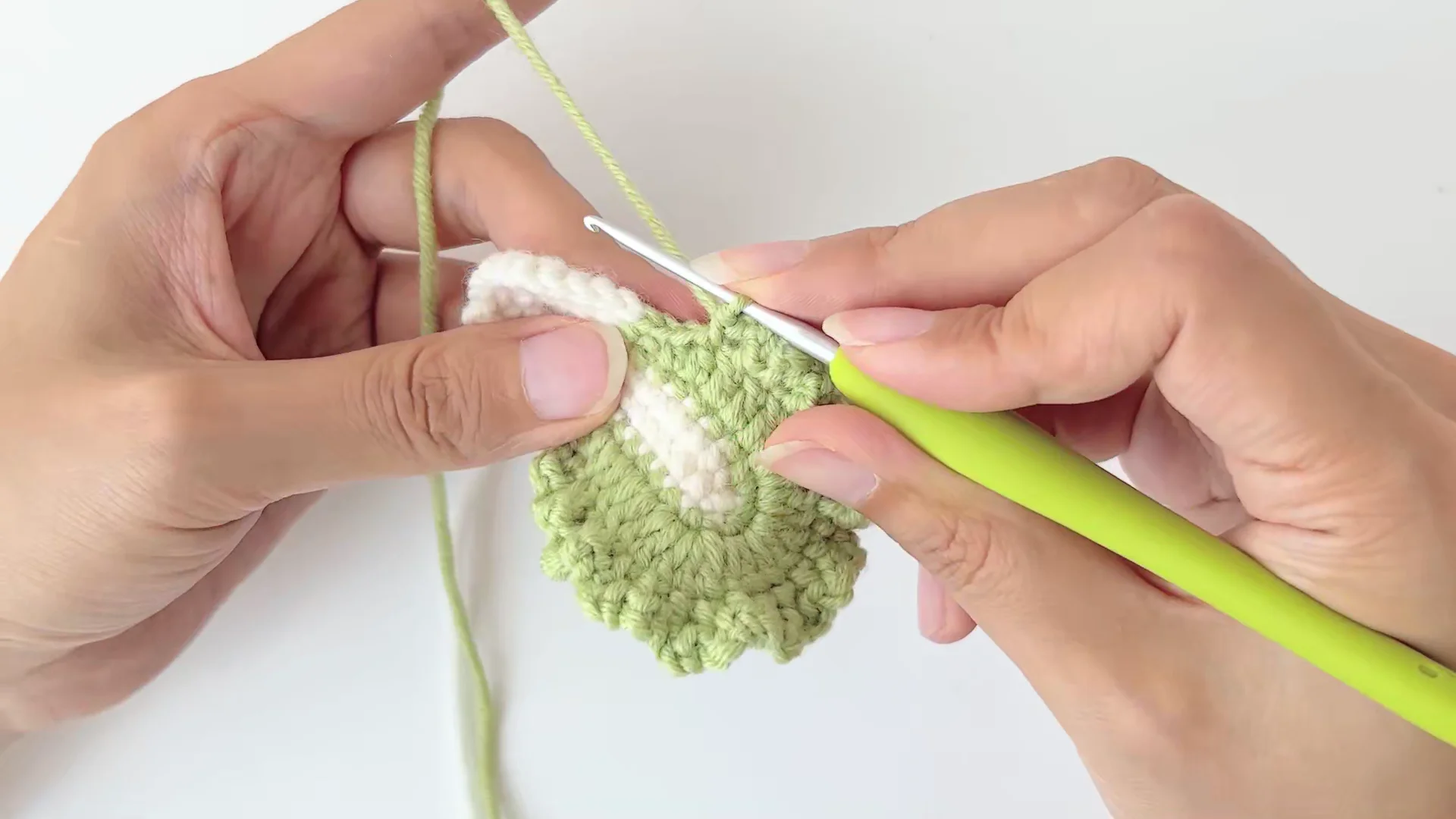 Crochet Chinese Cabbage Applique Free Pattern - Hookok