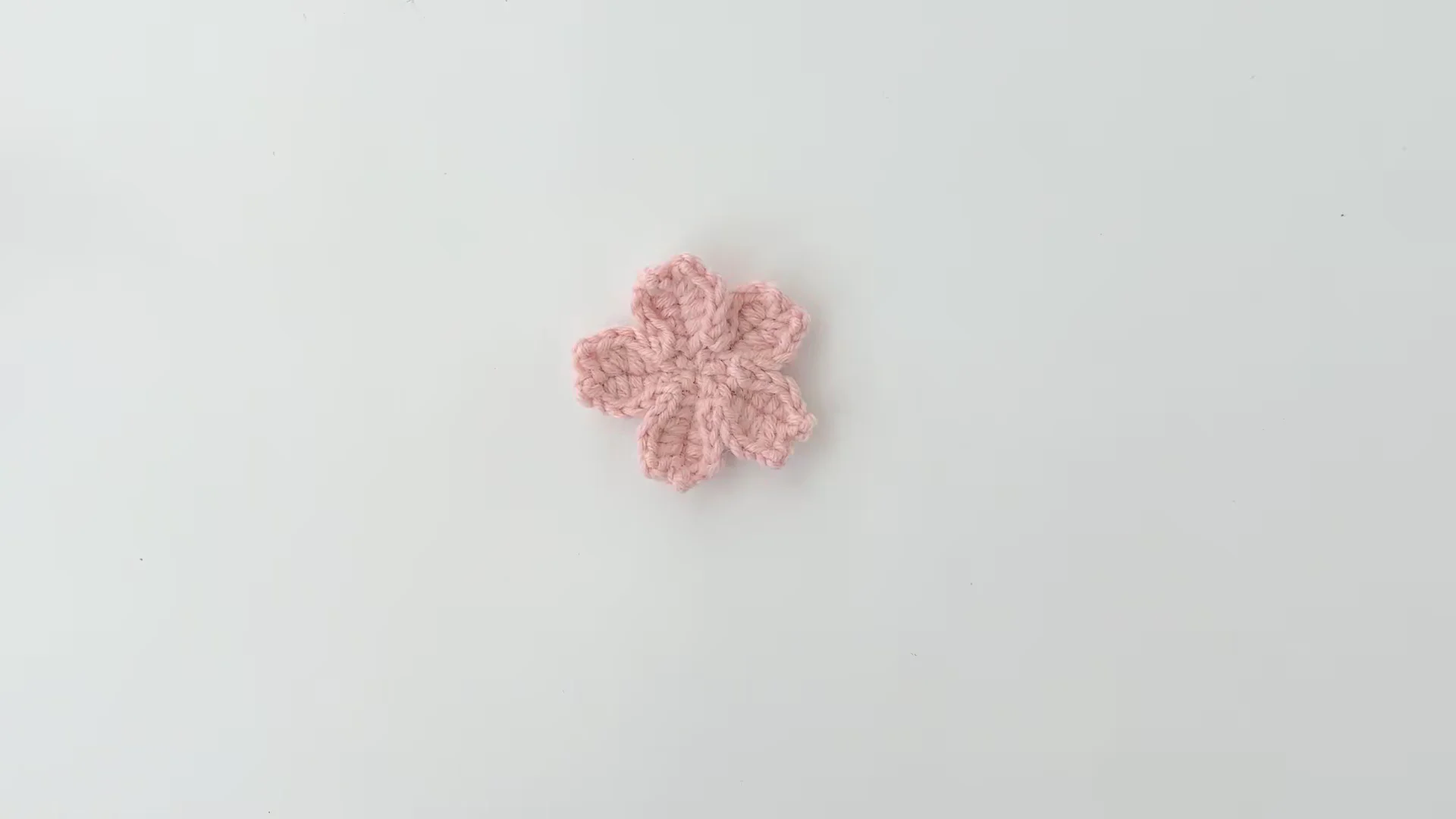 Crochet Applique Sakura Free Pattern - Hookok