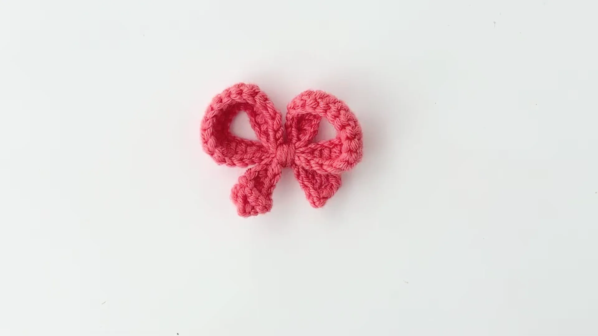 Crochet Ribbon Bowknot Free Pattern - Hookok