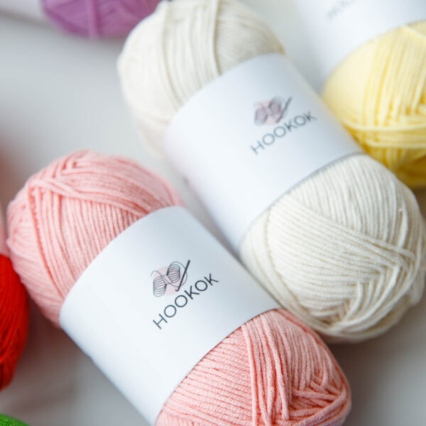 Crochet Yarn- Milk Cotton Yarn (5 Ply) - Hookok