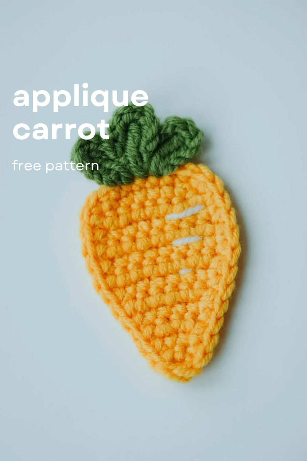 Crochet Carrot Applique Free Pattern - Hookok