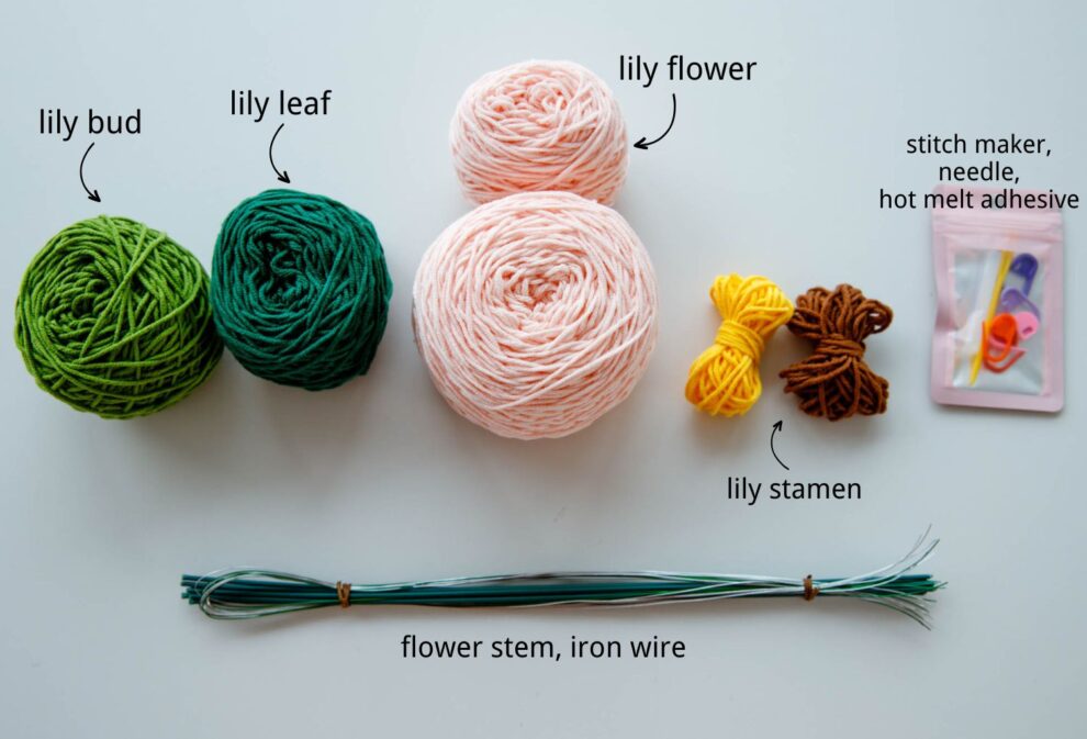 Crochet Lily (with bud) Kit – Hookok - Hookok
