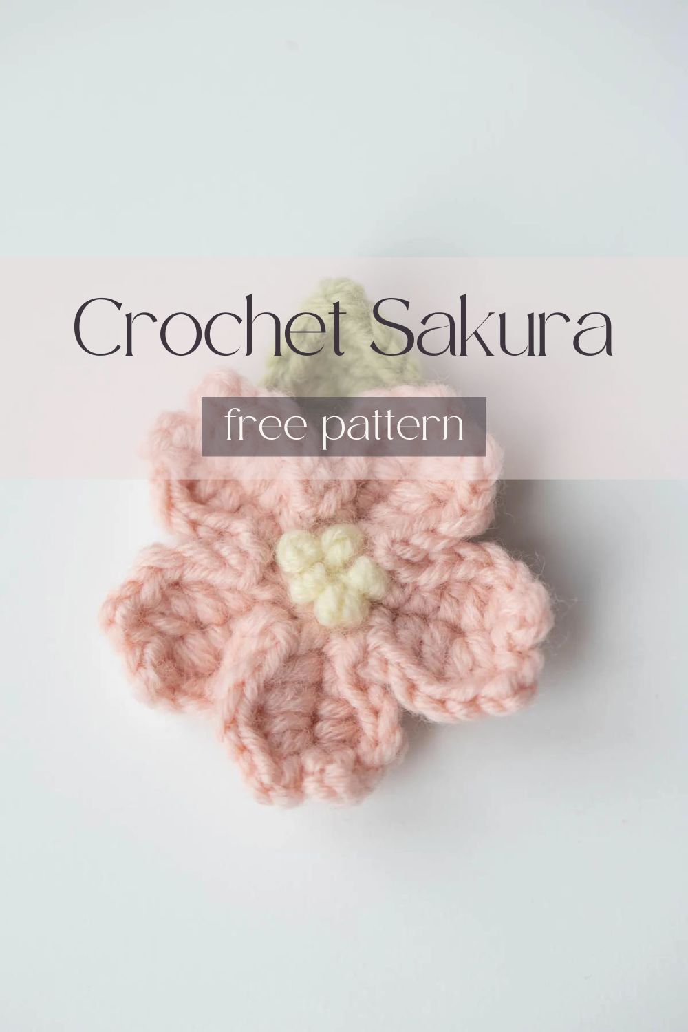 Crochet Applique Sakura Free Pattern - Hookok
