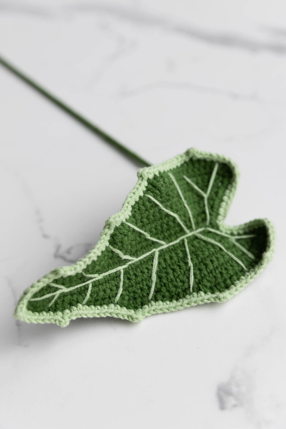 Crochet Alocasia Leaf Free Pattern - Hookok