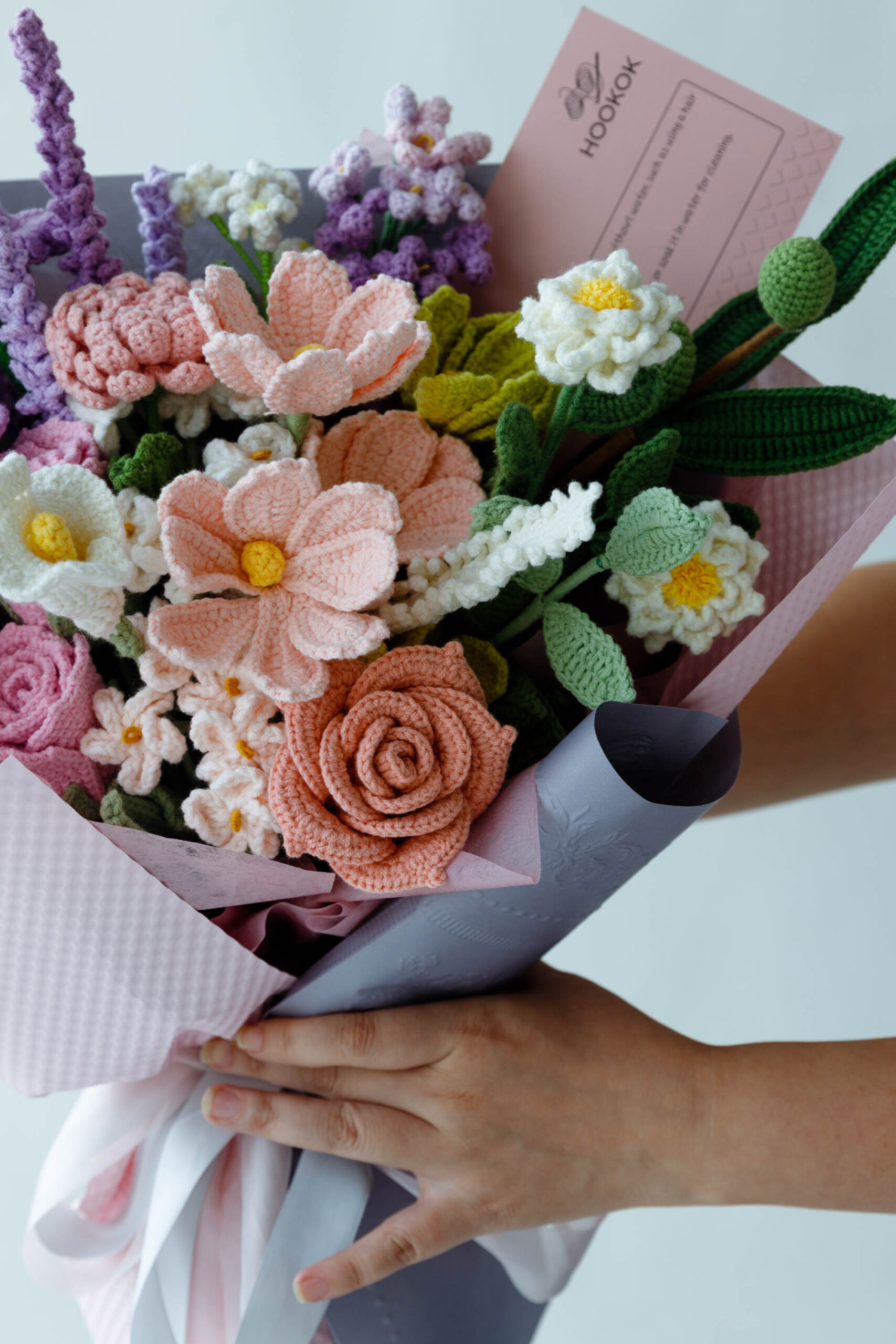 HOOHOK Bouquet - Crochet Large Bouquet (24 pieces)- Half Customization ...