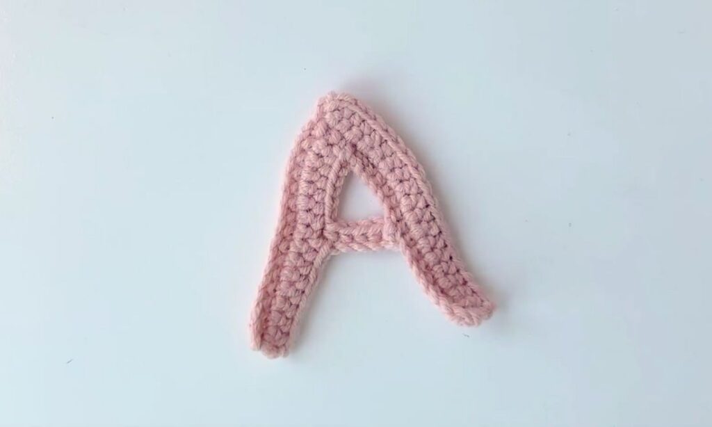 Crochet Letter A Pattern - Hookok