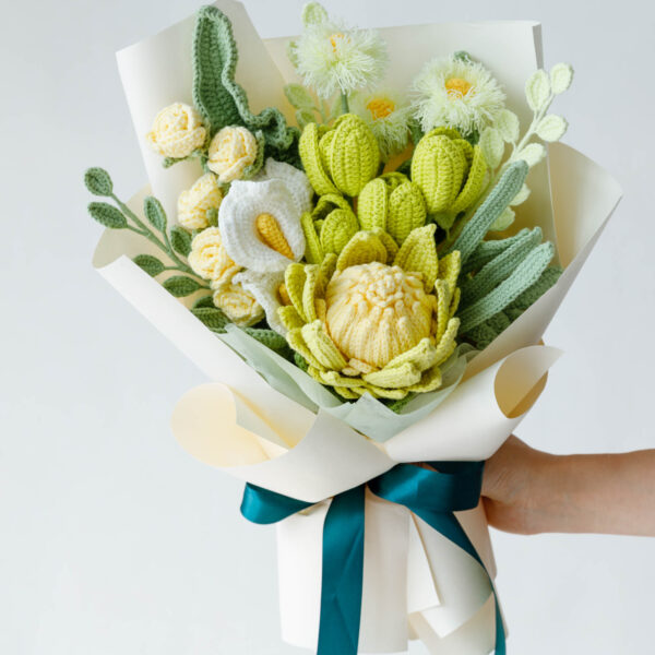HOOKOK Bouquet – Pink Carnation and Moth Orchid Wedding Bouquet Set ...