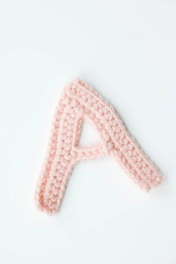 Crochet Letter A Pattern - Hookok