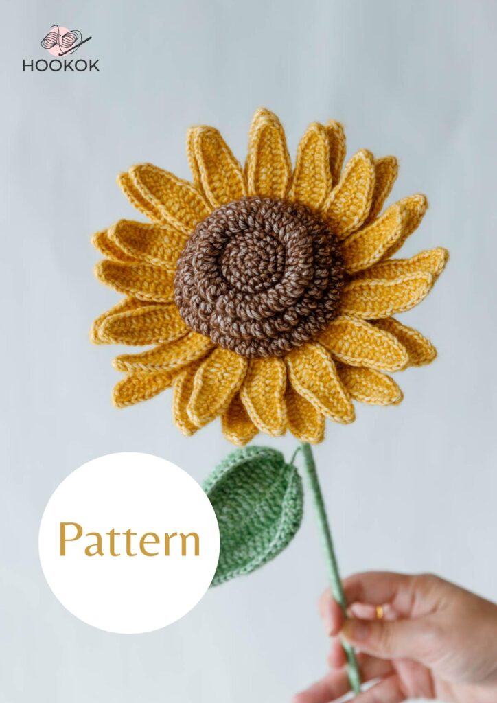 PDF Pattern-Vintage Sunflower - Hookok