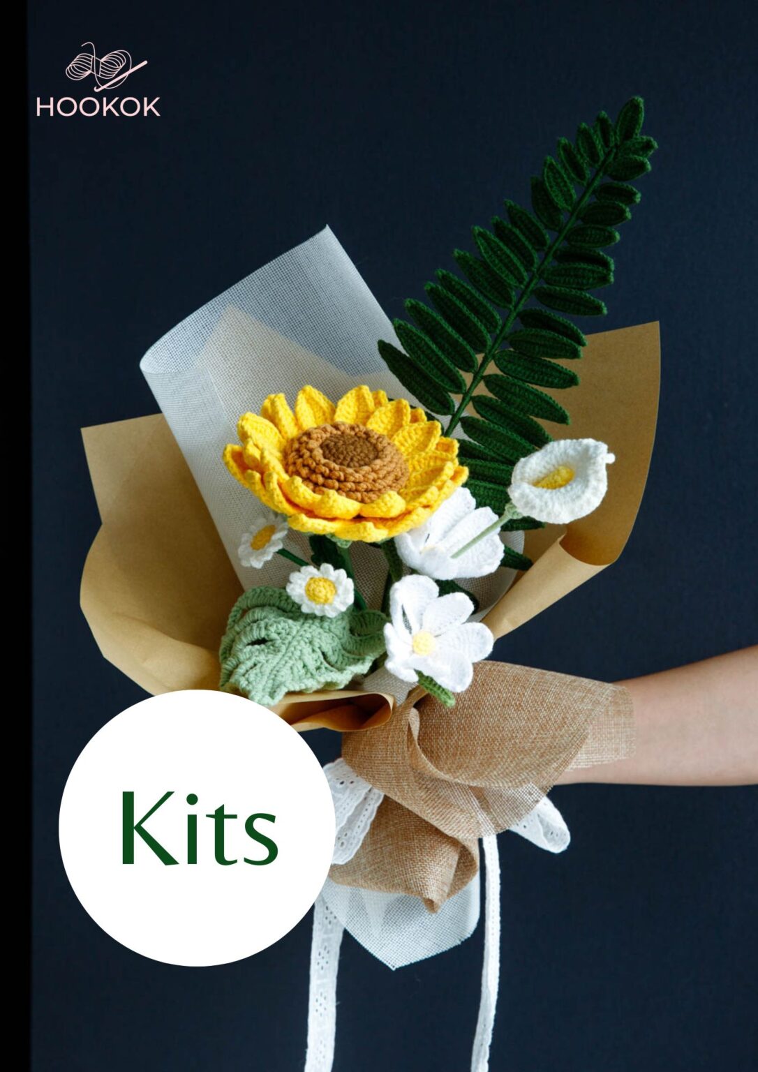 Sunflower Bouquet Kit-with PDF pattern - Hookok