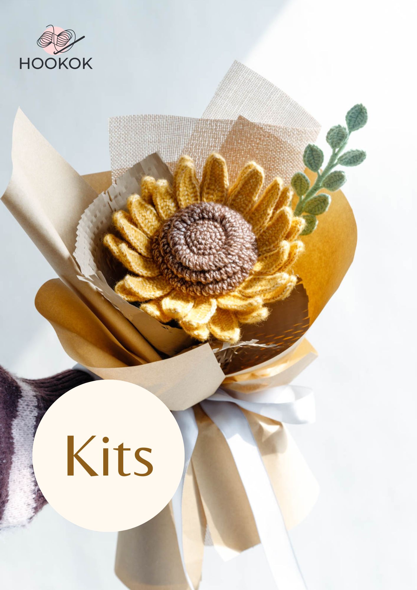 Vintage Sunflower Bouquet Kit-with PDF pattern - Hookok