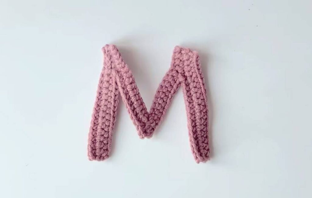 Crochet Letter M Pattern - Hookok