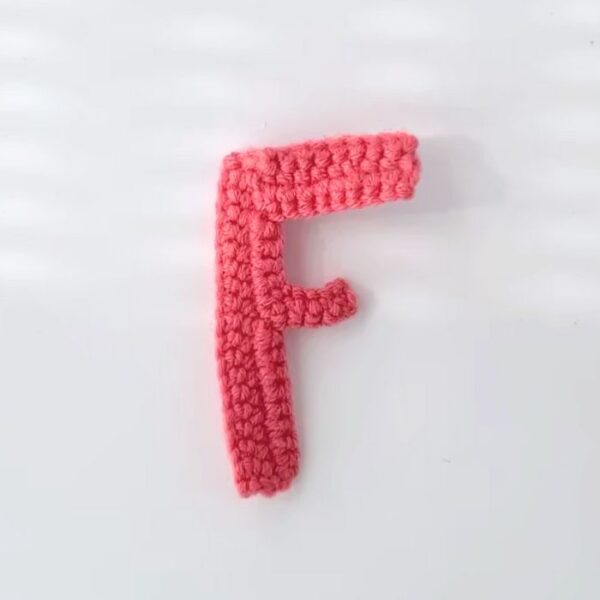 Crochet Letter F Pattern - Hookok
