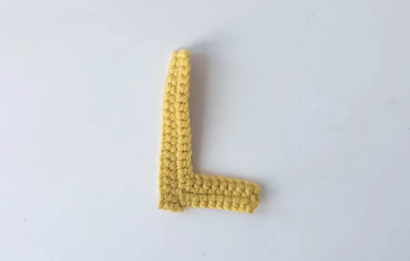 Crochet Letter L Pattern - Hookok