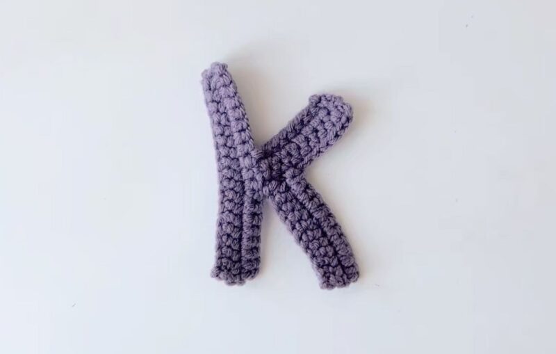 Crochet Letter K Pattern - Hookok