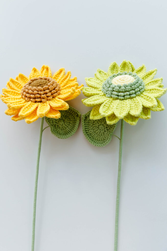 Crochet Flower-Sunflower - Hookok