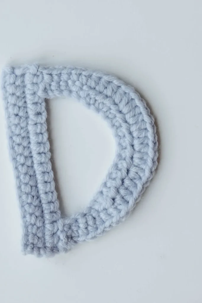 Crochet Letter D Pattern - Hookok