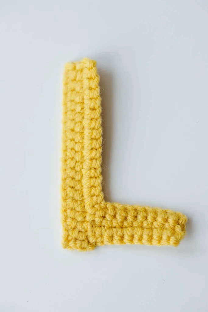 Crochet Letter L Pattern - Hookok