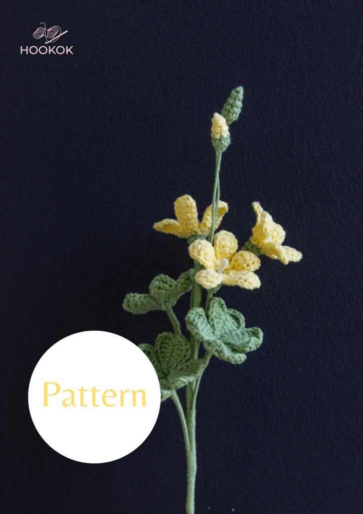 PDF Pattern-Four-leaf Clover Flower - Hookok