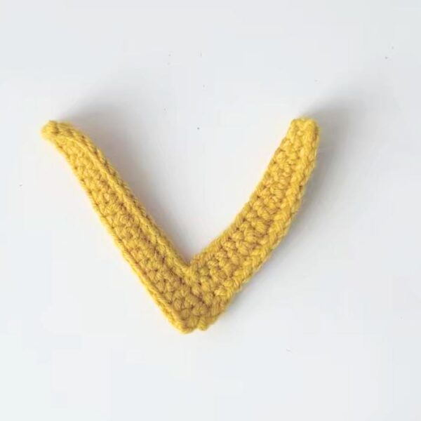 Crochet Letter V Pattern - Hookok
