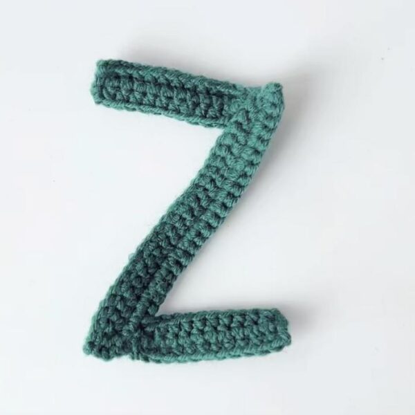 Crochet Letter Z Pattern - Hookok