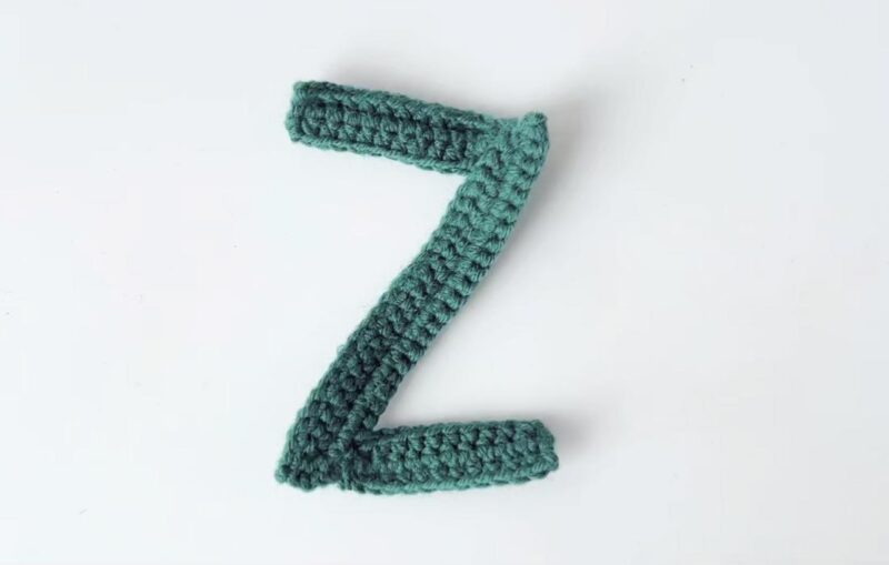 Crochet Letter Z Pattern - Hookok