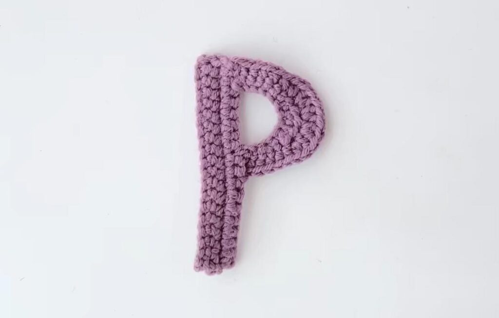 Crochet Letter P Pattern - Hookok