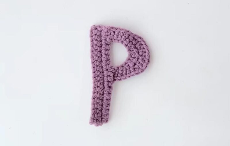 Crochet Letter P Pattern - Hookok