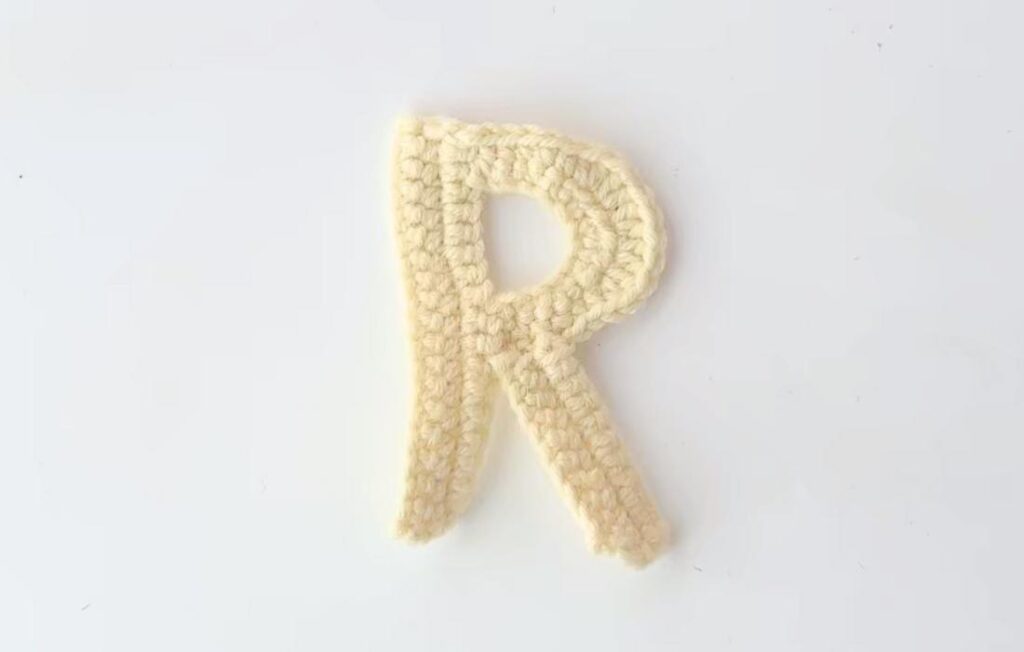 Crochet Letter R Pattern - Hookok