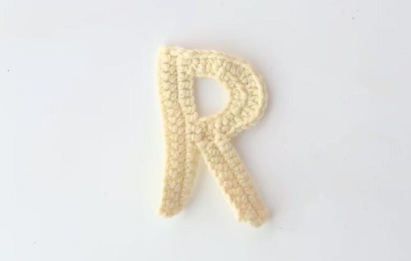 Crochet Letter R Pattern - Hookok