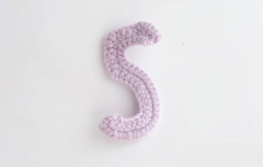 Crochet Letter S Pattern - Hookok