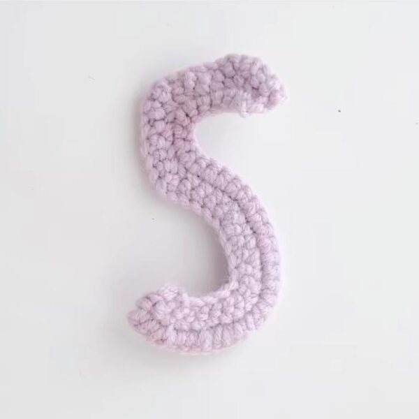 Crochet Letter S Pattern - Hookok