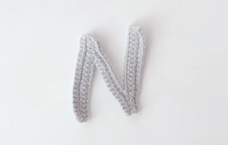 Crochet Letter N Pattern - Hookok