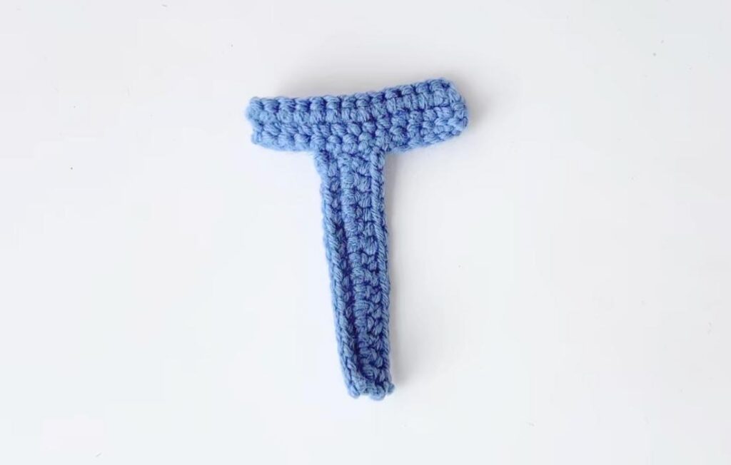 Crochet Letter T Pattern - Hookok