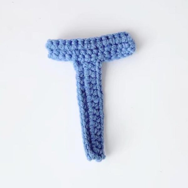 Crochet Letter T Pattern - Hookok