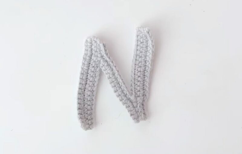 Crochet Letter N Pattern - Hookok