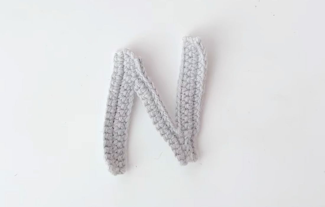 Crochet Letter N Pattern - Hookok