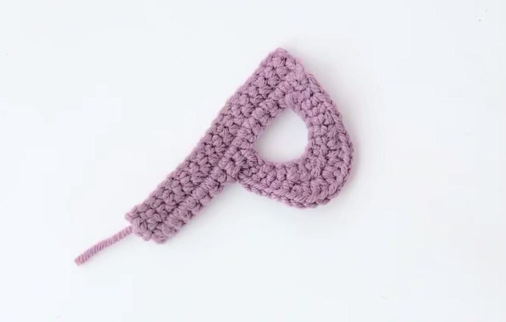 Crochet Letter P Pattern - Hookok